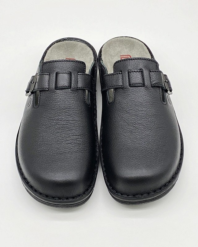 Klapki na szerokie i tęgie stopy Berkemann Max-Plus 05729-908 czarne ...